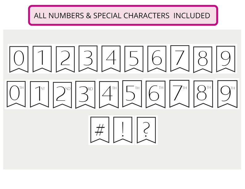 Custom Printable PDF BANNER Printable Alphabet Letter Banner - Etsy