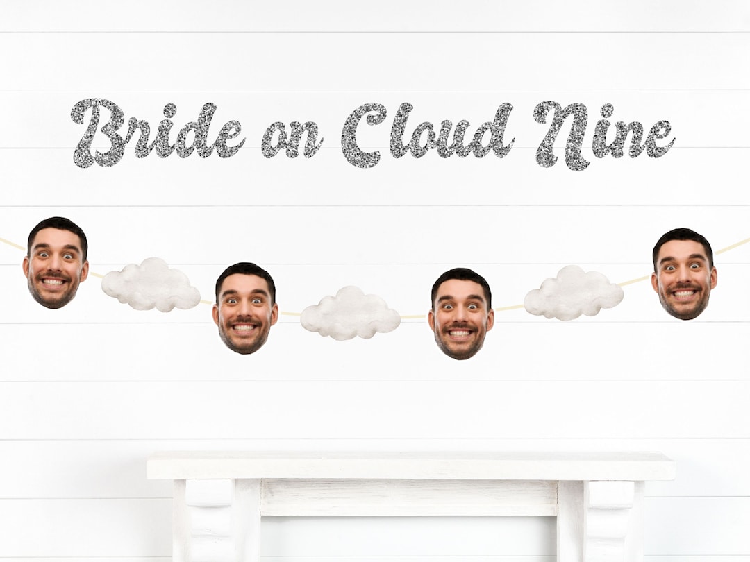 Bride on Cloud Nine Banner, Bride on Cloud 9 Bachelorette Party, Grooms ...