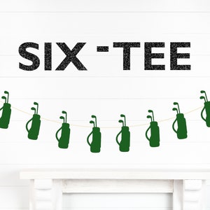 Golf 60th Birthday Party Decor Six-tee Banner Golf Hole - Etsy
