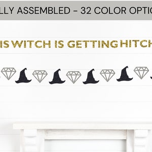 This Witch is Getting Hitched Banner, Witch Bridal Shower, Halloween ...