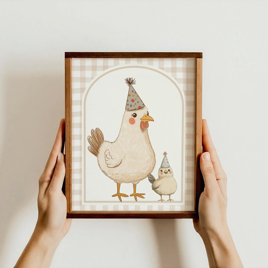 One Cute Chick Birthday Sign Chicken Theme 1st Birthday Sign This Chick ...