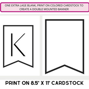 Custom Printable PDF BANNER, Printable Alphabet Letter Banner ...