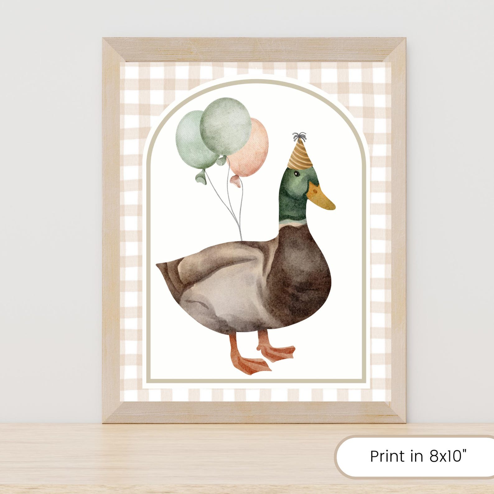 One Lucky Duck Birthday Sign Mallard Duck Theme 1st Birthday Sign Duck ...