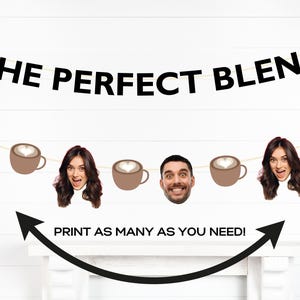 The Perfect Blend Bridal Shower Banner Love is Brewing Sign Coffee ...