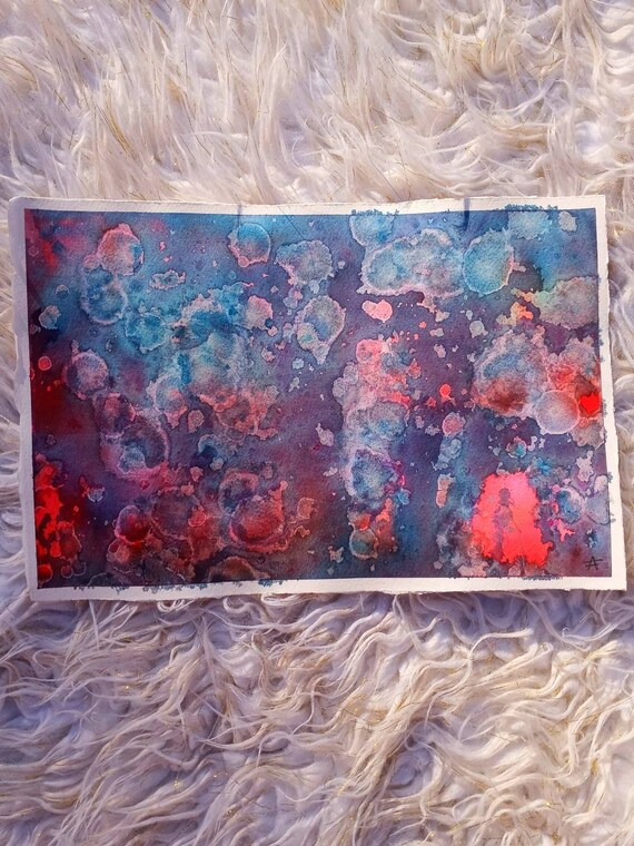 Fire Within ... Abstract Watercolor Painting Depicting | Etsy