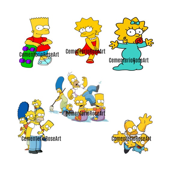 The Simpsons Svg the Simpsons Clipart Simpsons Family | Etsy