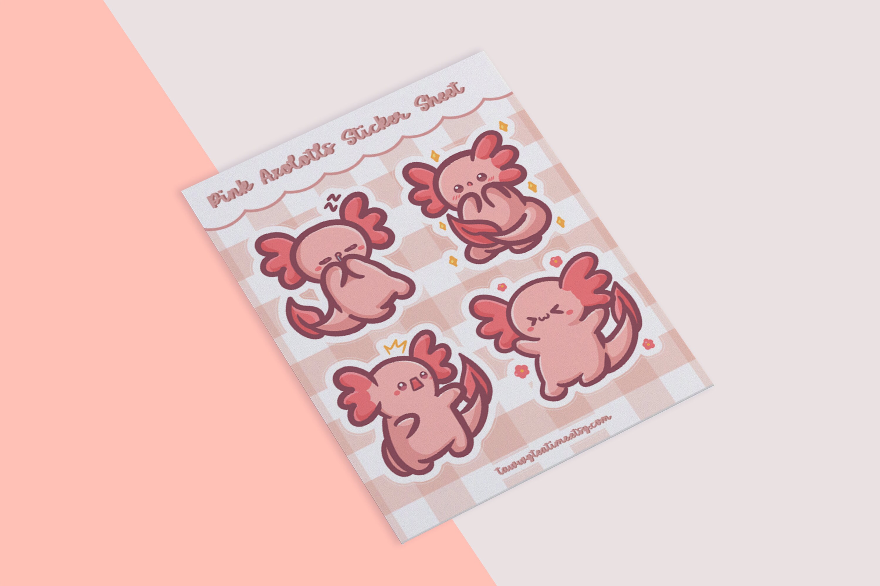 Axolotl Sticker Sheet Axolotls Amphibian Kawaii Stickers - Etsy Australia
