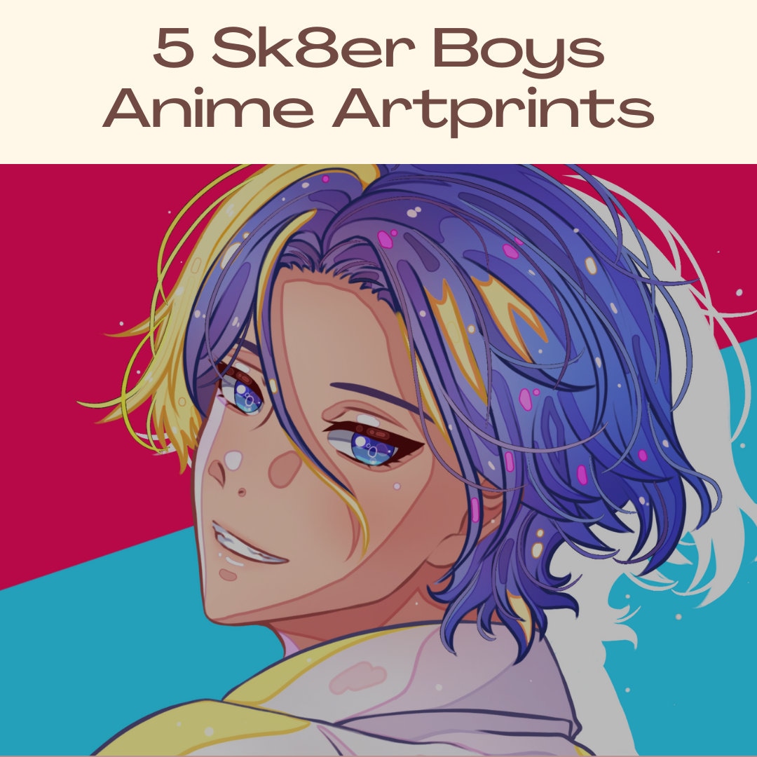 5 Different Skater Boys Anime Art Prints - Etsy