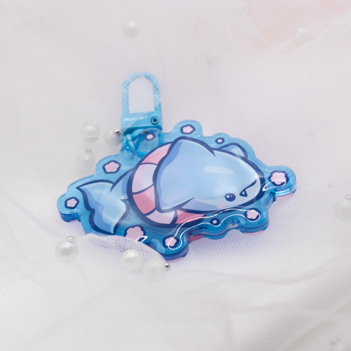 Kawaii Shark Keychain | Sharkie Shork | Ocean Animal | Cute Keyring ...