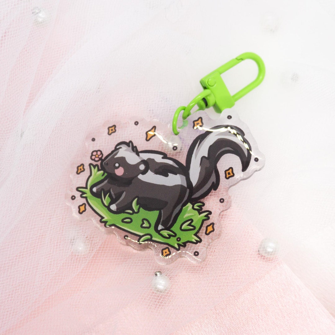 Cute Kawaii Cute Skunk Keychain Sweet Skunk Mouse Kawaii Keychain Cute ...