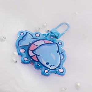 Kawaii Shark Keychain | Sharkie Shork | Ocean Animal | Cute Keyring ...