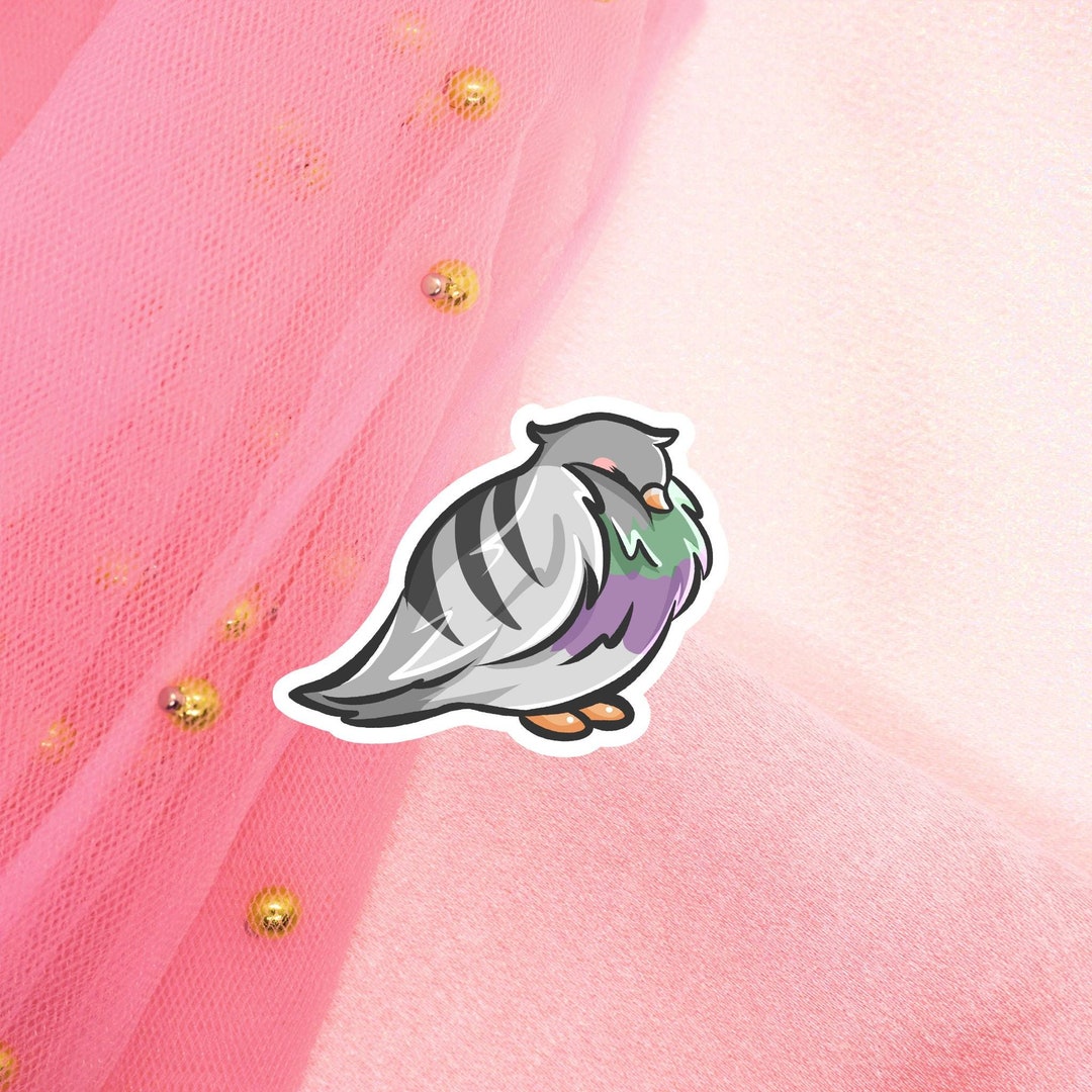 Kawaii Sleepy Pigeon Sticker Pigeon Couple Dove Pigeon Eepy Sleep ...