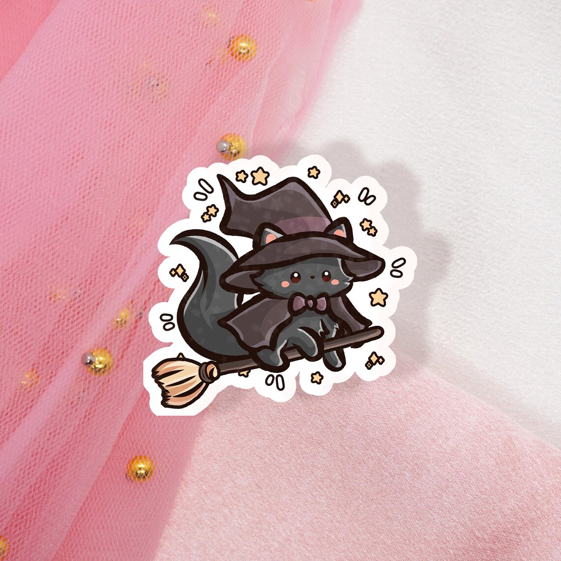 Cute Kawaii Spooky Halloween Cats Glitter Stickers | Cat Pet | Neko ...