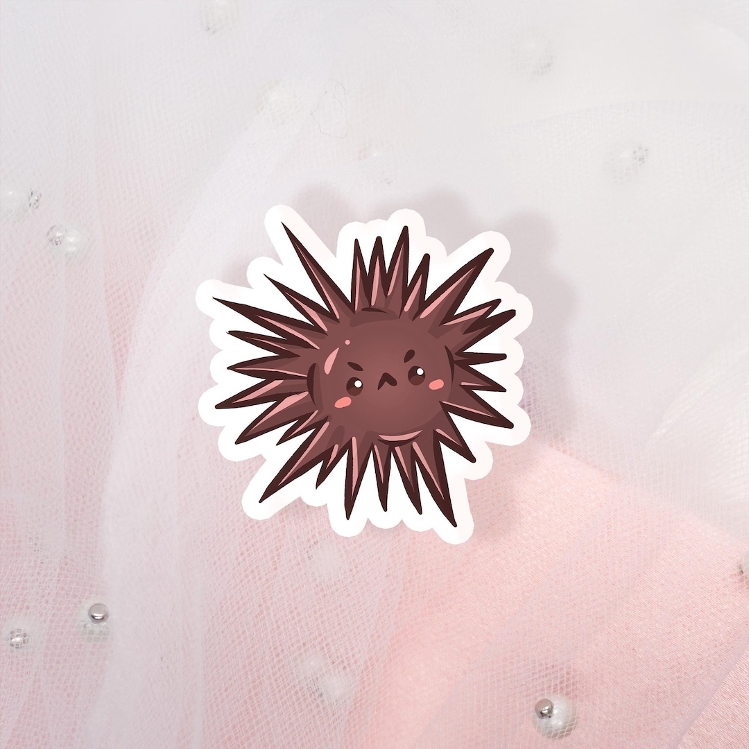 Cute Kawaii Sea Urchin Stickers Sea Urchin Ocean Laptop Stickers Decals ...