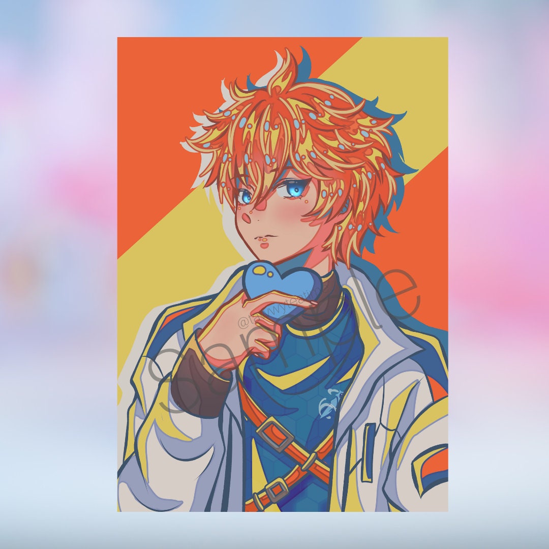 Genshin Impact Childe Tartaglia Fanart Print Modern Streetwear Look - Etsy