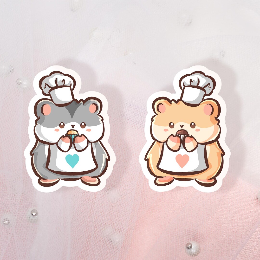 Cute Kawaii Hamster Bakery Stickers | Hamster Bakery | Pets Rodents ...