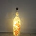 LED Light up Bottle Lamp, Decoupage Poppies Bottle Light, Bottle With ...