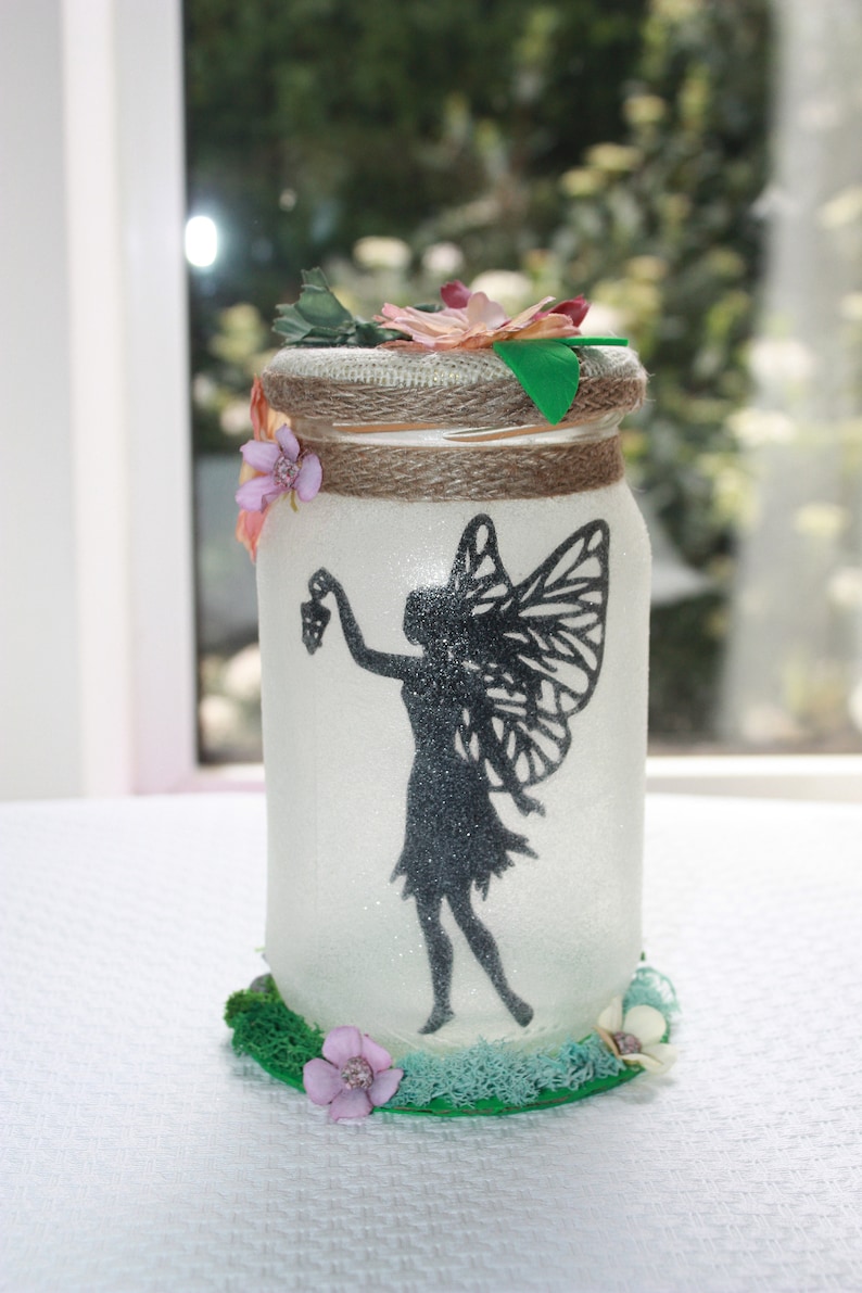 Fairy Night Light, Mood Lighting, Fairy in a Jar, Fairy Jar, Glitter ...