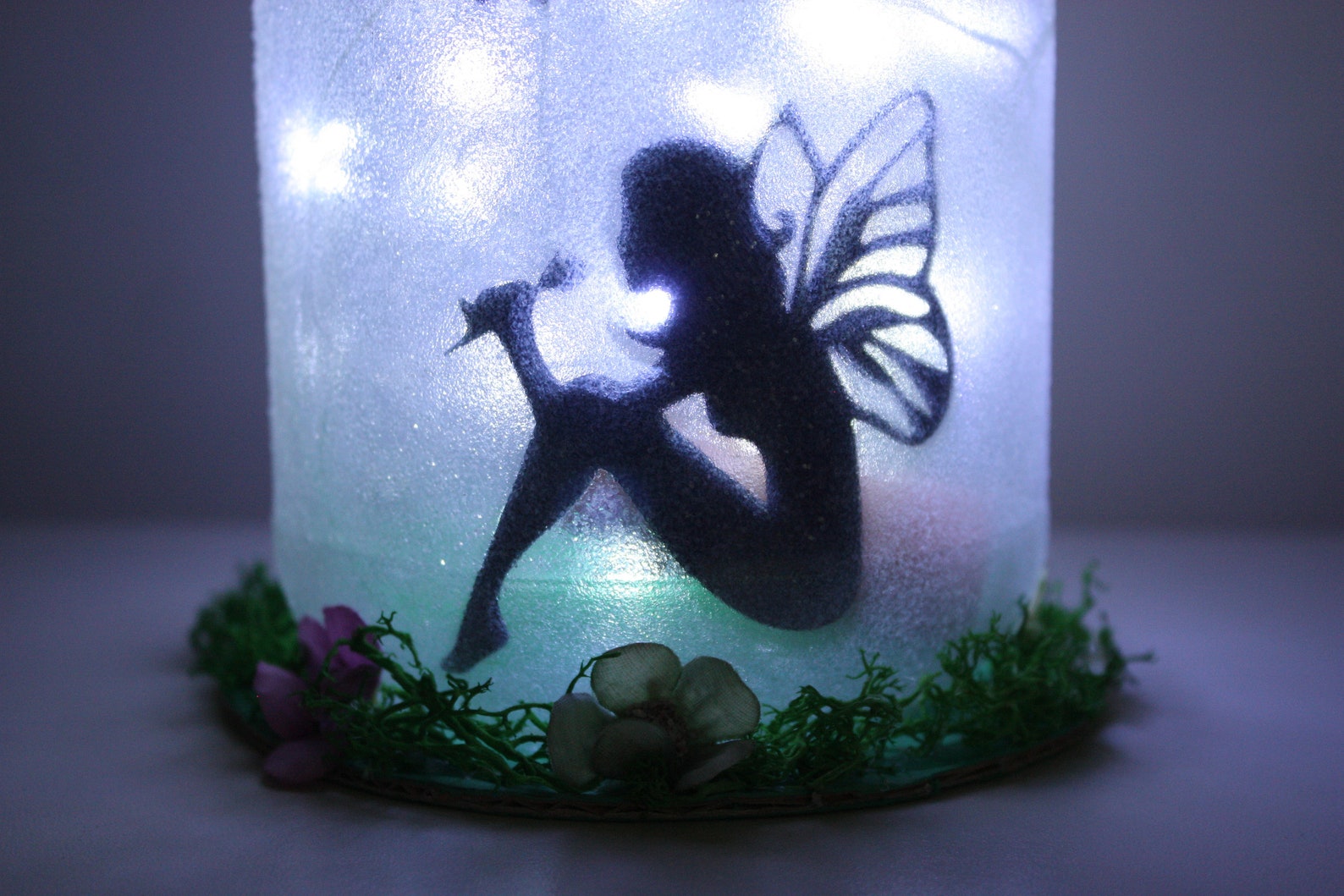 Fairy Night Light | Mood Lighting | Fairy Sitting in a Jar | Fairy Jar ...
