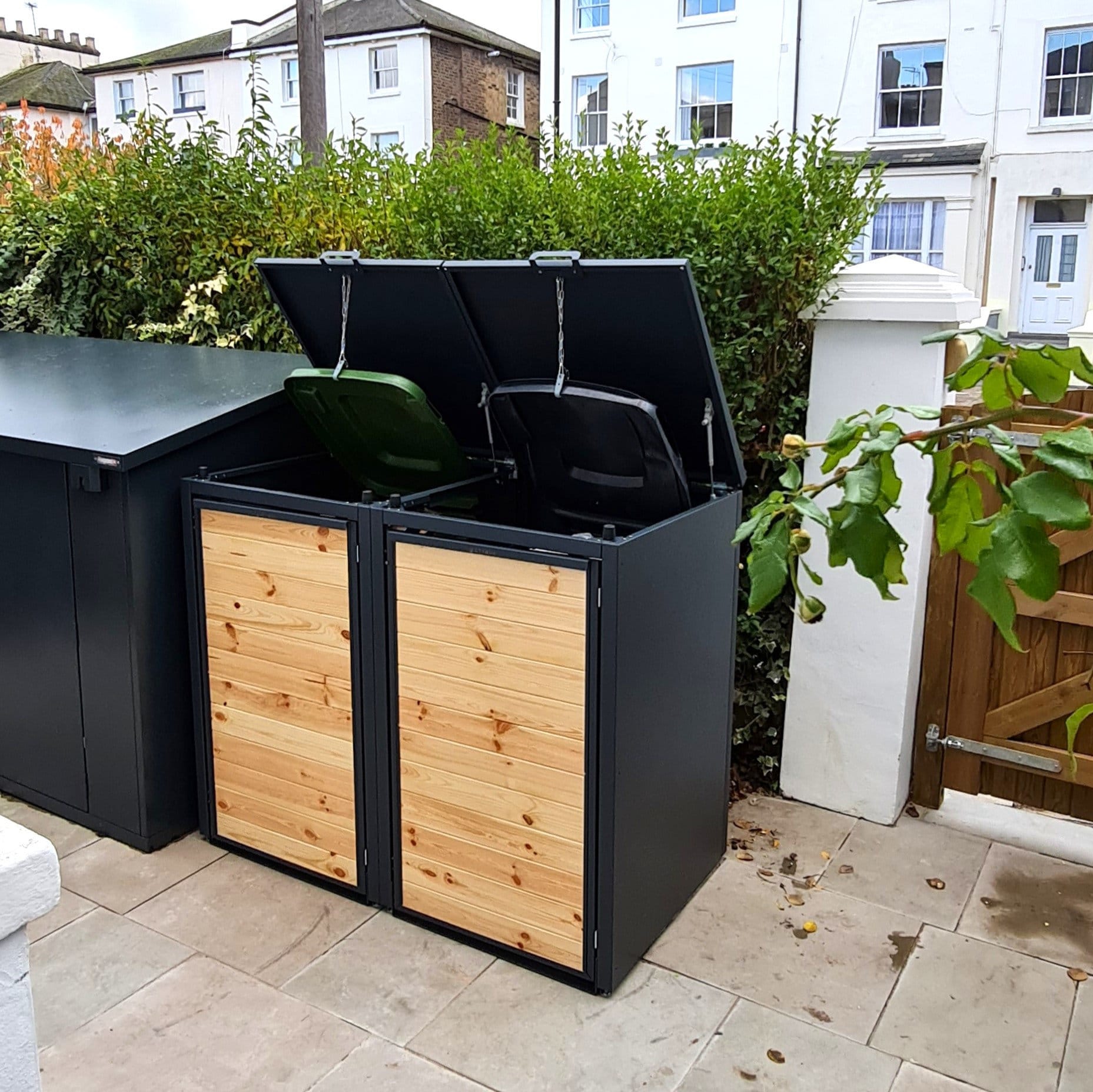 Wood Premium Wheelie Bin Store 240L - Loft - Etsy UK