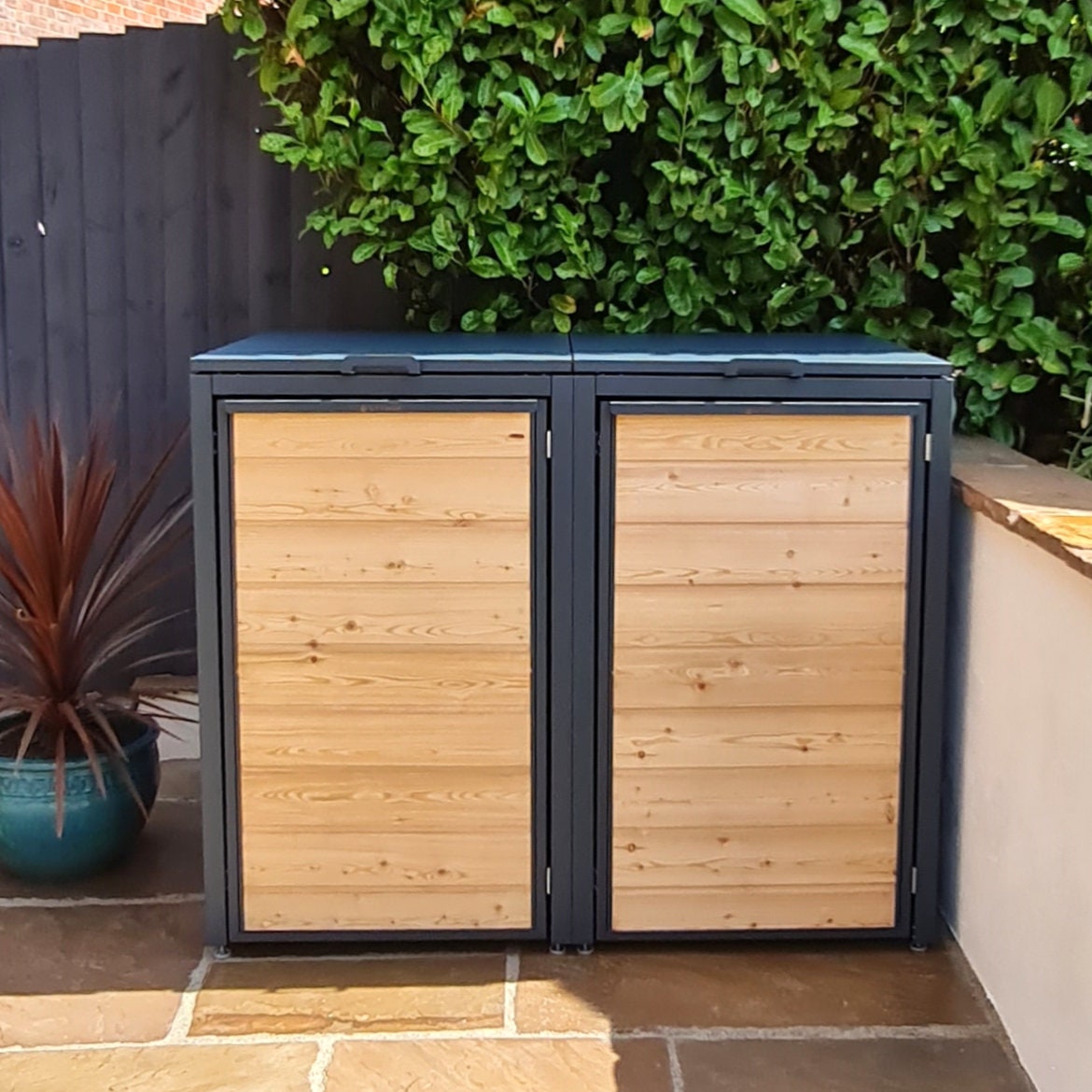 Wood Premium Wheelie Bin Store 240L - Loft - Etsy UK