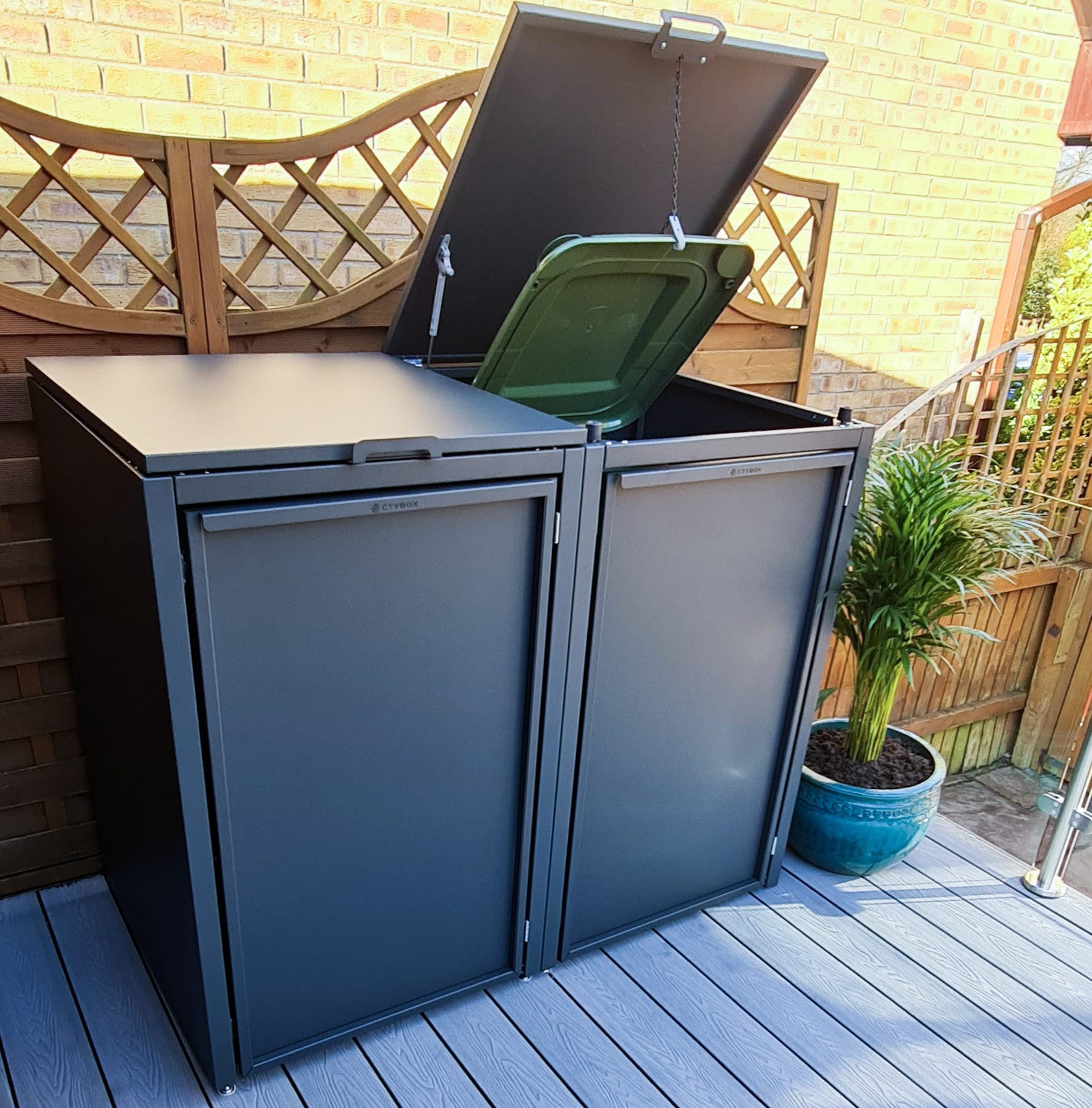 Premium Wheelie Bin Store 240L - Loft - Pure - Etsy UK
