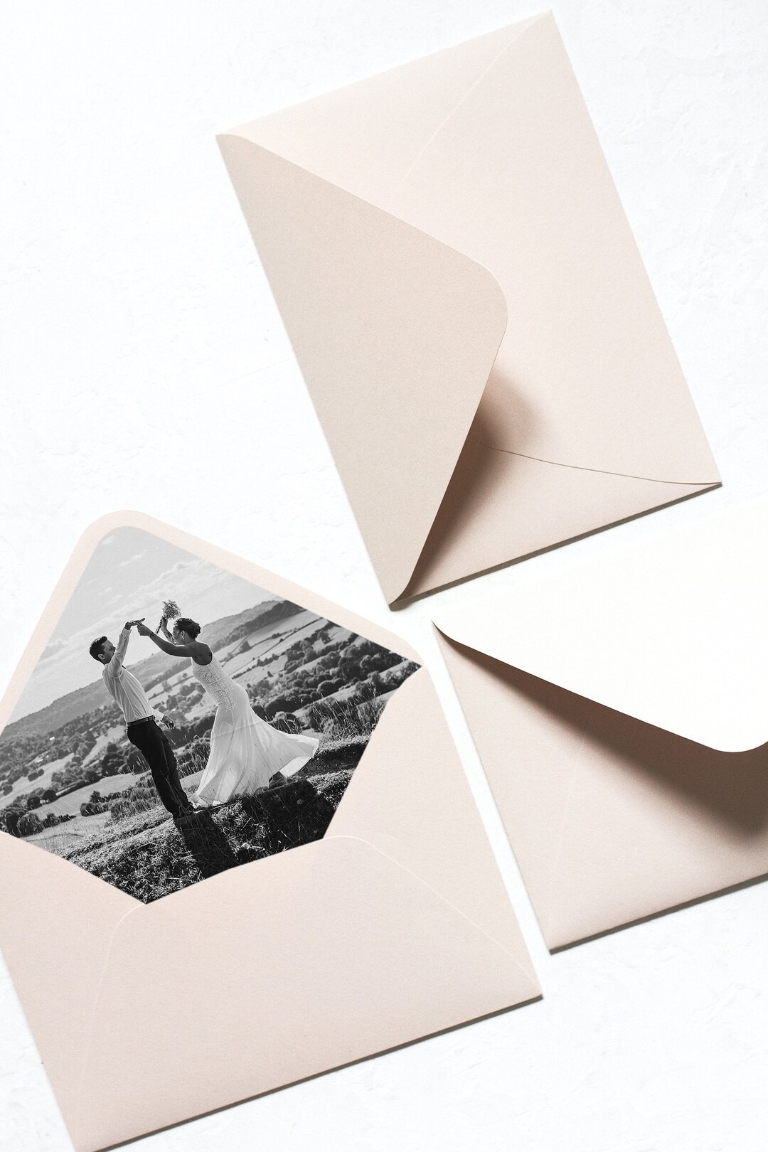 Envelope Liners With Custom Photo Custom Wedding Stationery - Etsy
