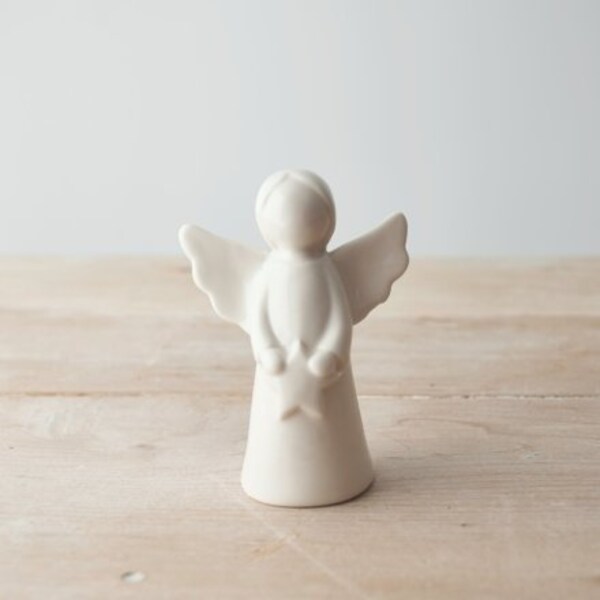 White Ceramic Angels - Etsy