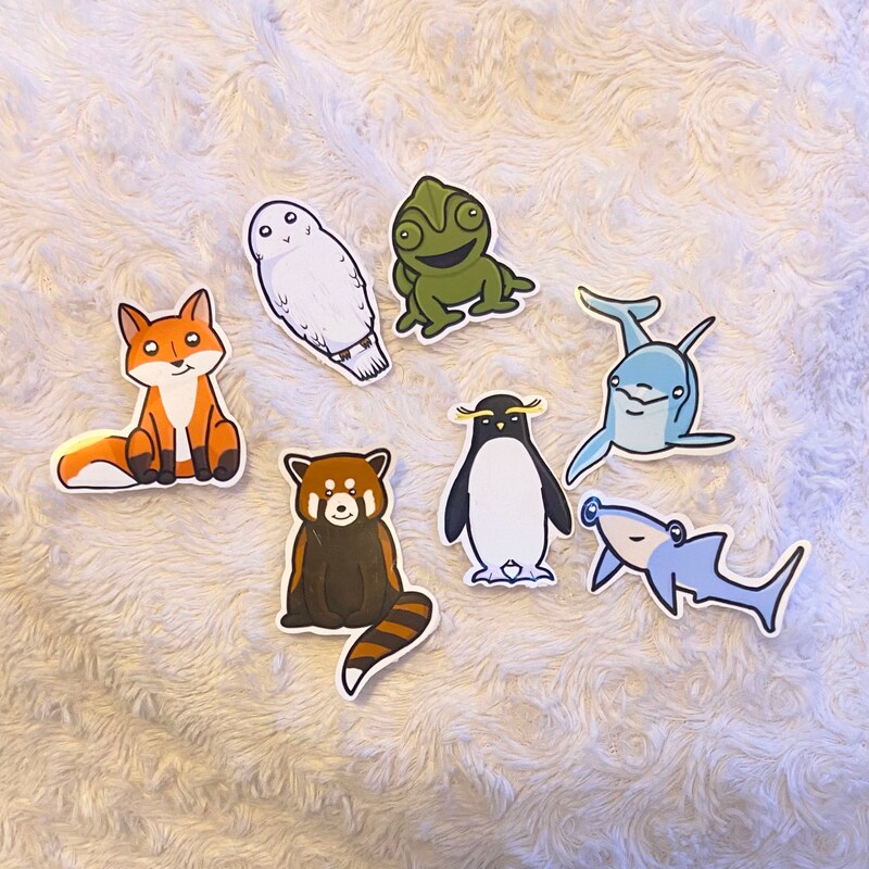 Animal Stickers - Etsy