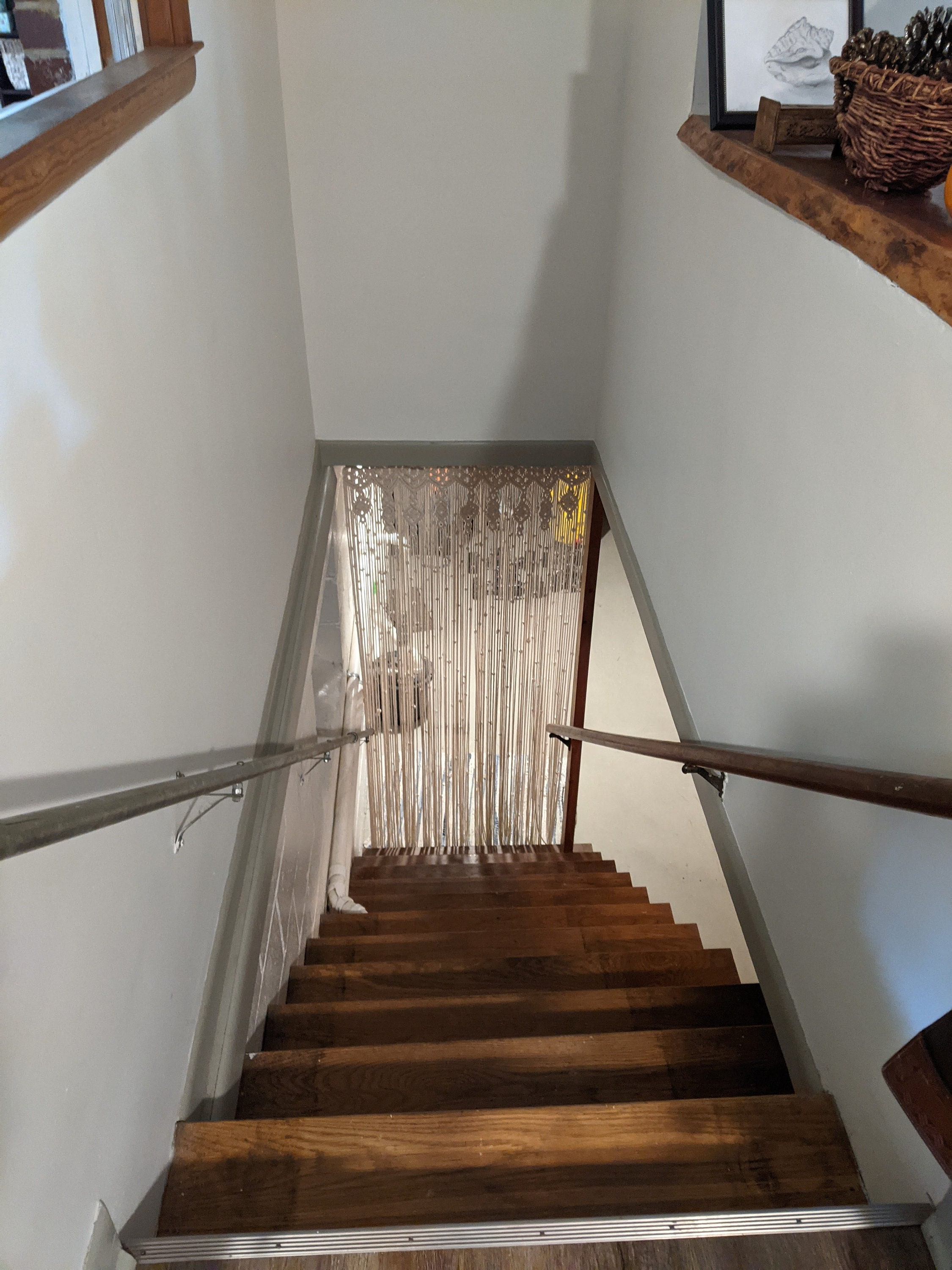 Doorway Curtain With Diamond Pattern and Barrel Knots - Etsy