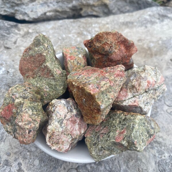 Raw Unakite - Etsy