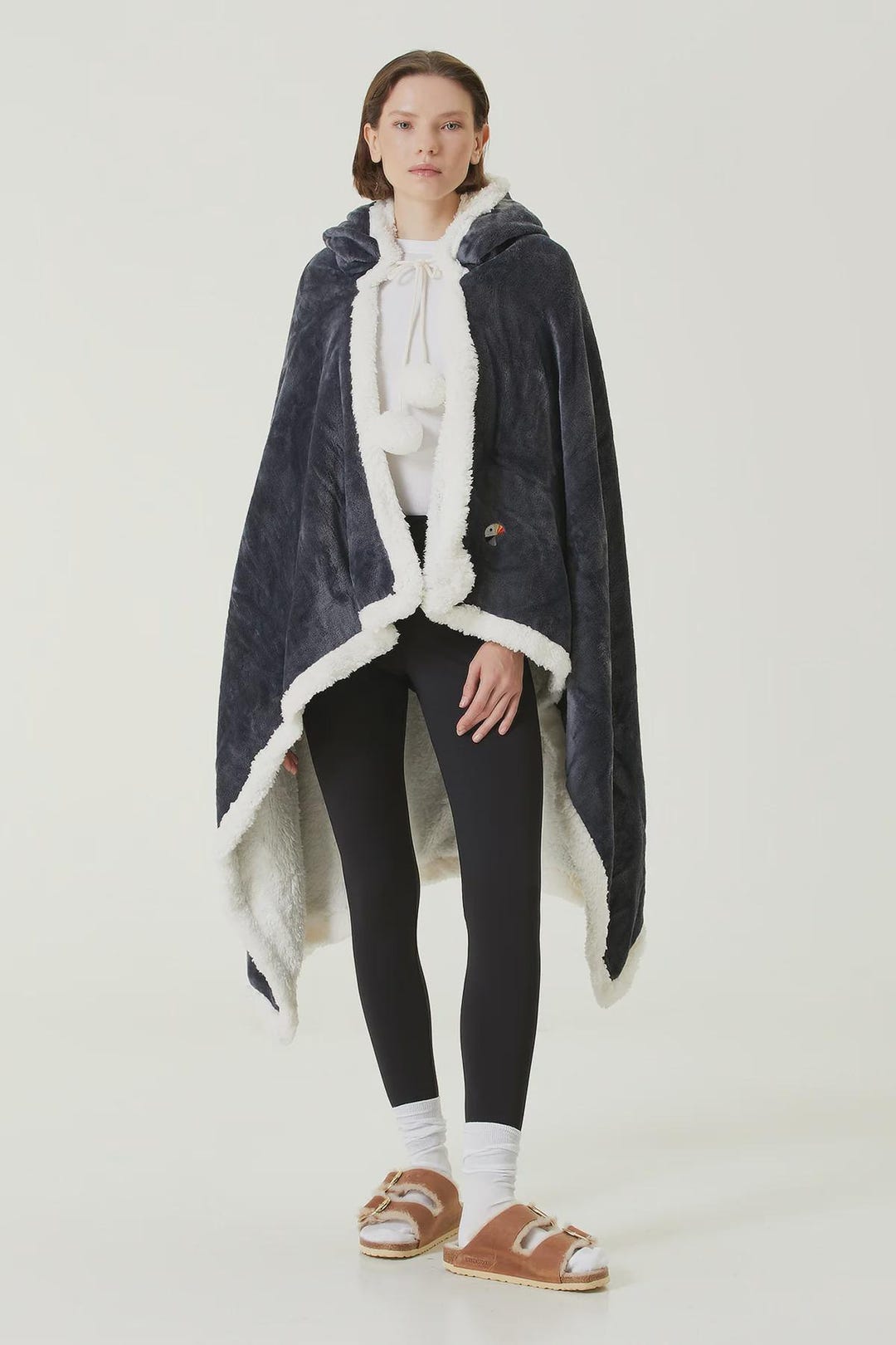 Puffin-inspired Wearable Blanket Hoodie: Oversized Sherpa Fleece ...