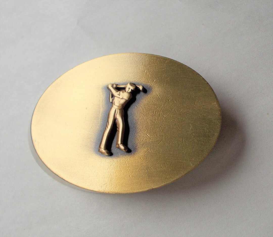 Solid Brass Paperweight With a Golfer Design-inga- Golf Sport ...
