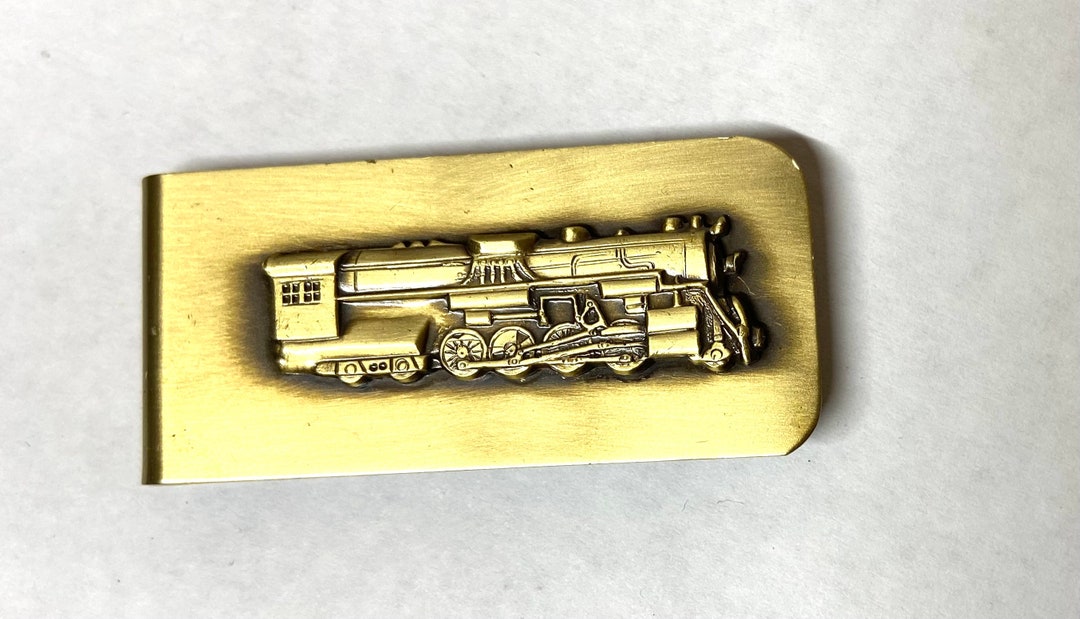 Train Engine Money Clip, Locomotive Money Holder, Train Engine Design ...