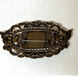 Large Victorian Style Brooch, Brass Pin/brooch - Multi-layer Brass With ...