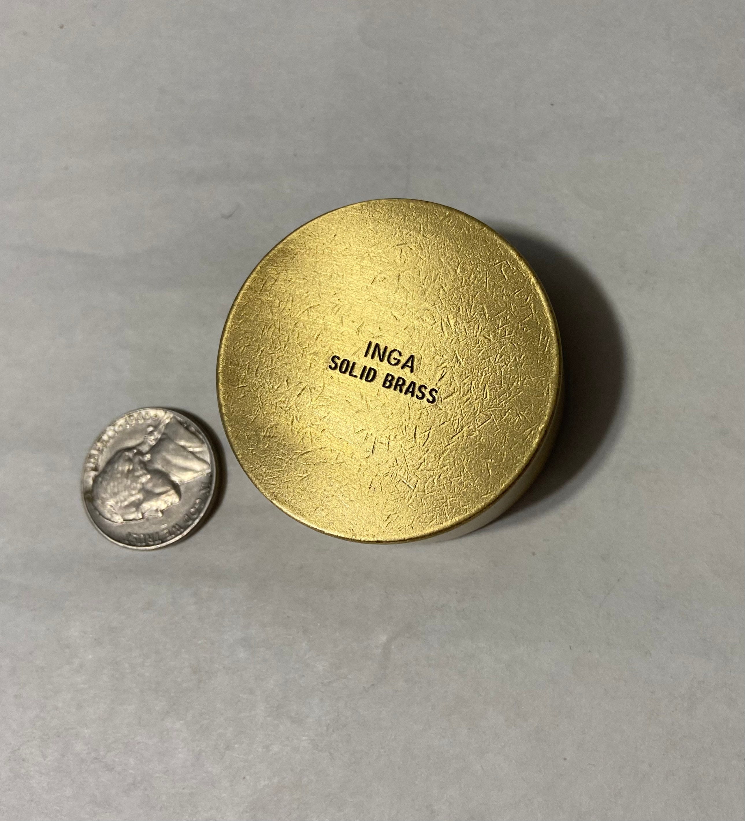 Solid Brass Round Paperweight With a Lady Golfer Design, Golf Sport ...