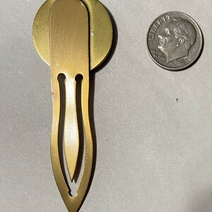 Three Crowns Brass Bookmark, Page Marker With 3 Crowns. Metal Bookmark ...