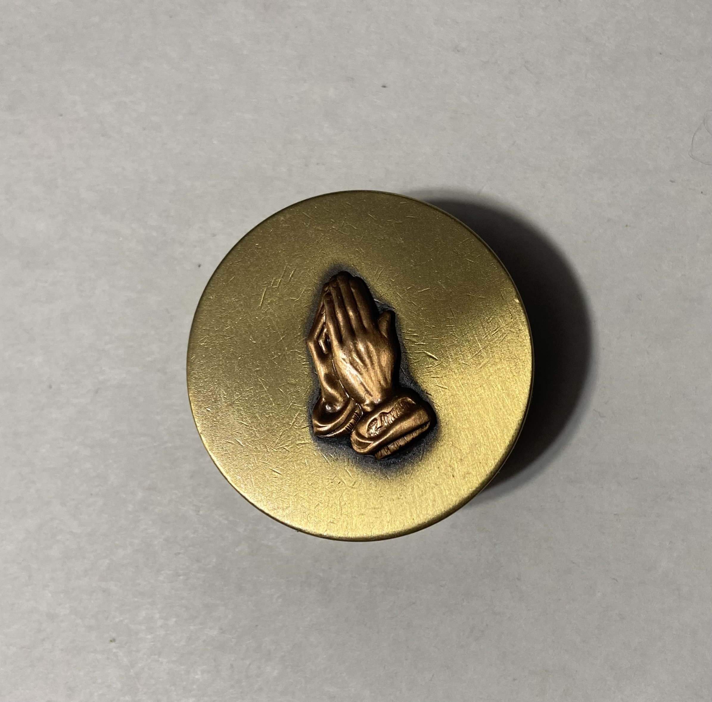 Praying Hands Round Paperweight , Religious Paperweight, Desk Accessory ...