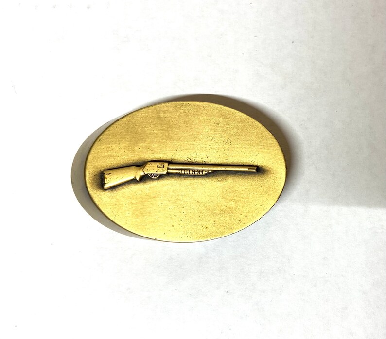 Solid Brass Paperweight With a Rifle Design, Hunting Design Paperweight ...