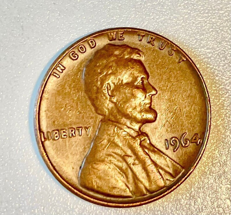 Rare Lincoln Penny 1 Cent USA 1964 Vintage Rare Coin Etsy Rare Lincoln Penny 1 Cent USA 1964 Vintage Rare Coin Etsy