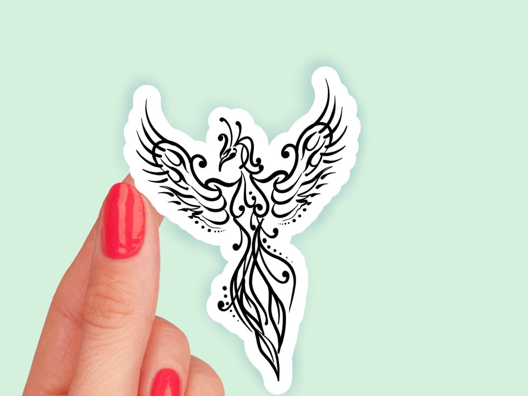 Phoenix Vinyl Sticker - Etsy