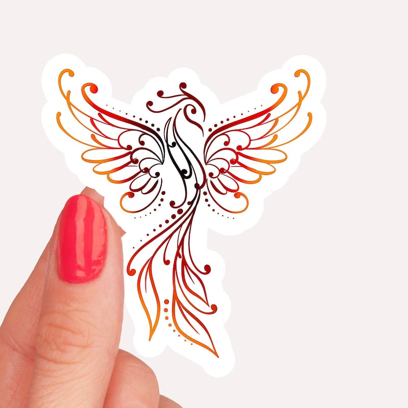 Phoenix Rising Car Decal - Etsy