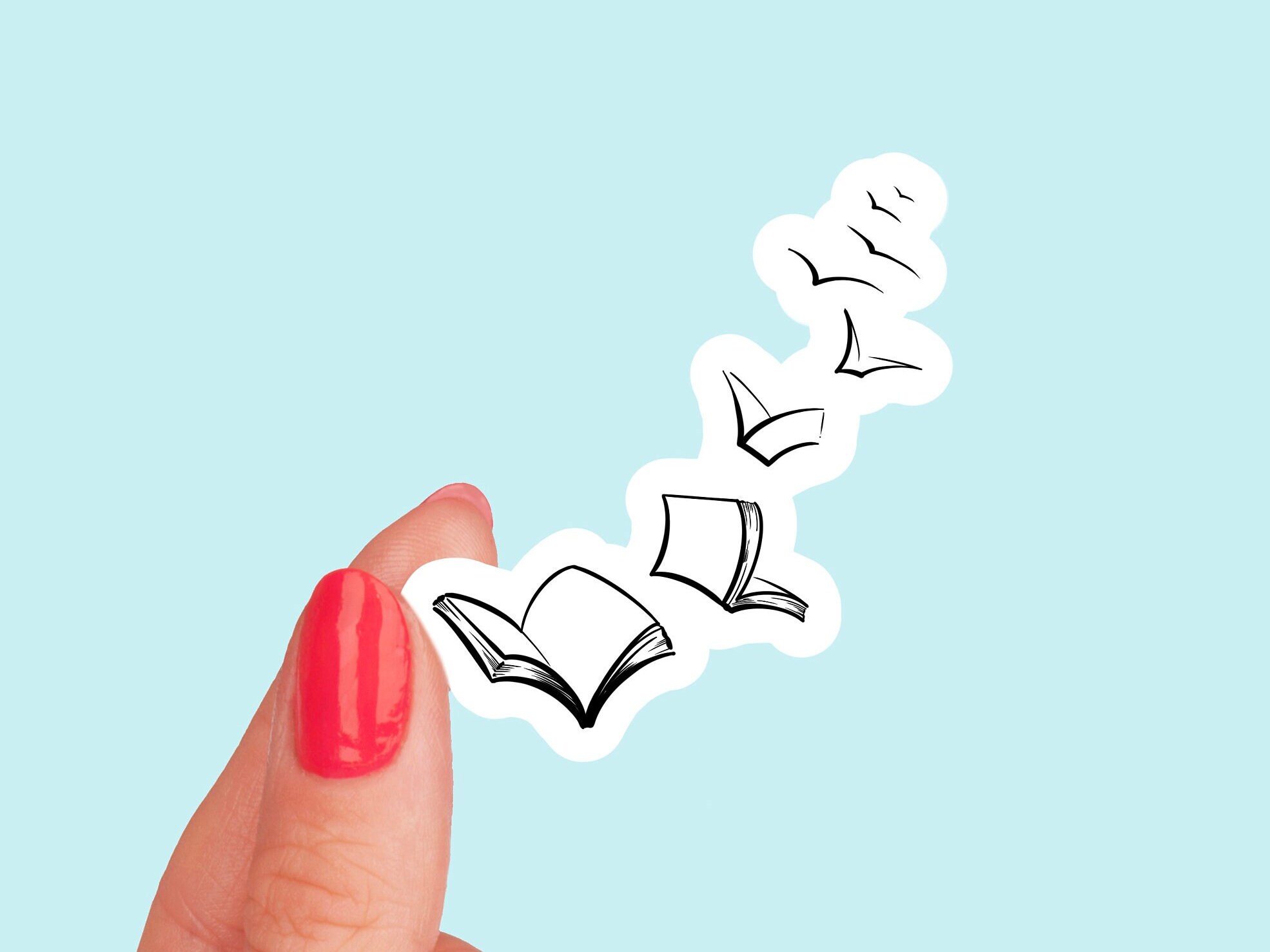 Book Birds Vinyl Sticker / Flying Books - Etsy