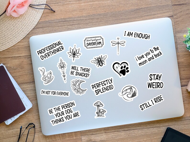 Mountain Sun Wave Vinyl Sticker - Etsy