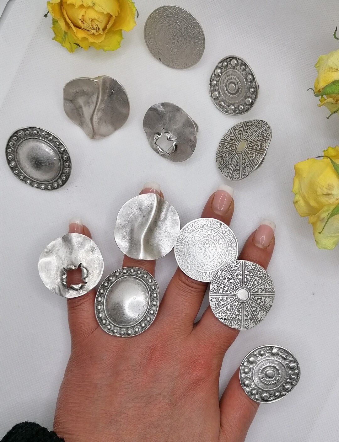 Vintage Inspired Large Boho Rings, Original Lifestyle Jewelry, Oriental ...