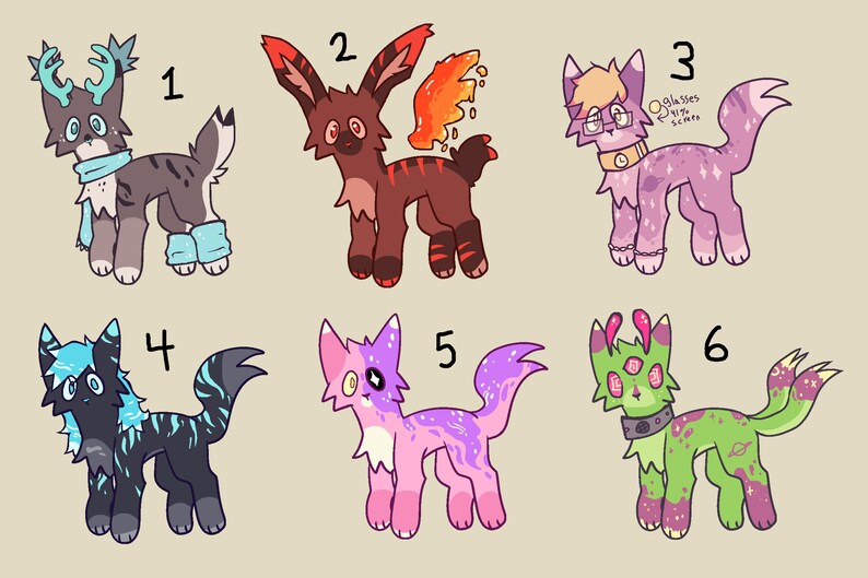 Furry Character Adoptable Ocs Feral Anthro Adopts - Etsy