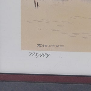 Jerry Raedeke "overnight Guests" Lithograph Signed/numbered/framed - Etsy