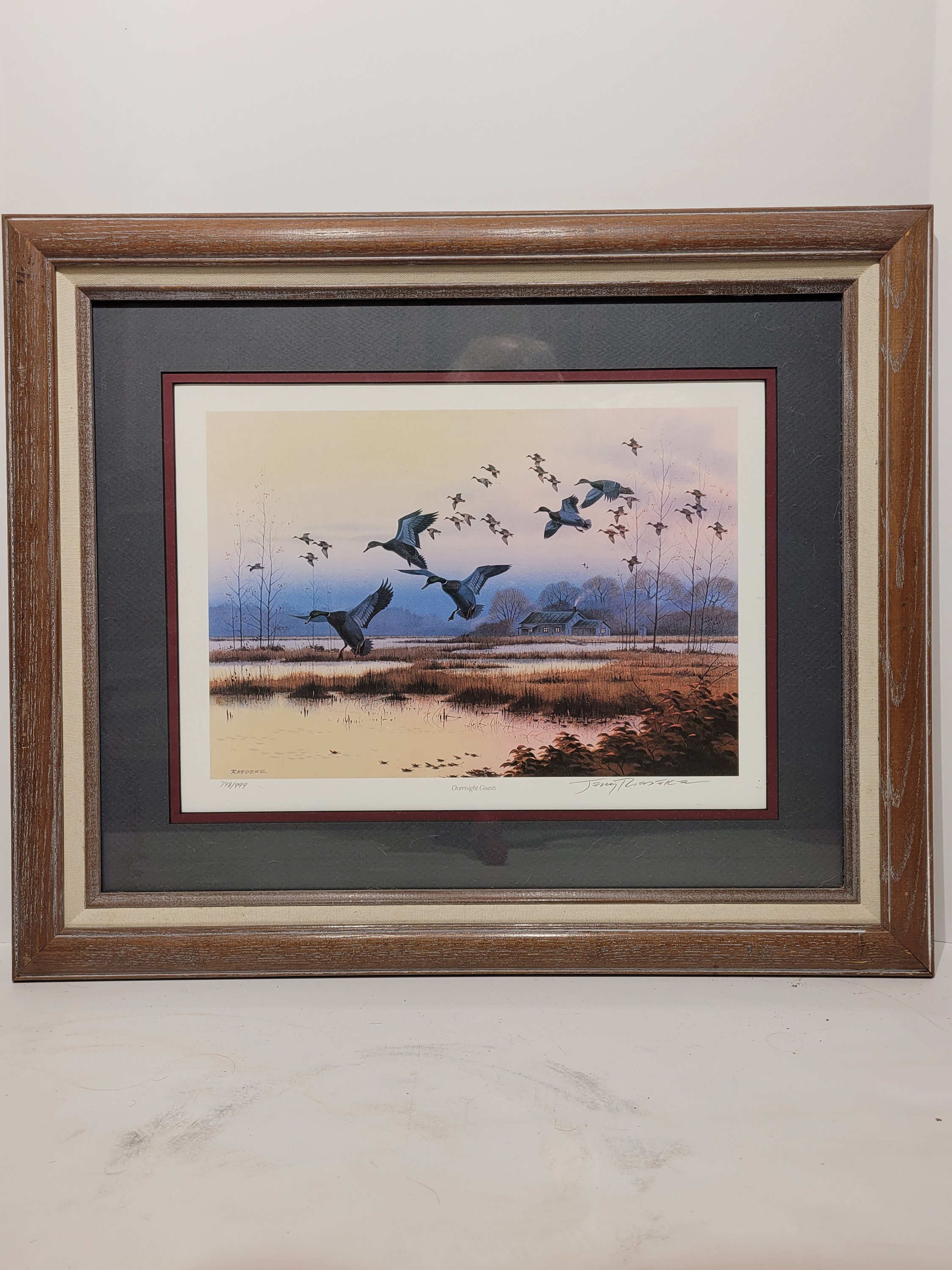 Jerry Raedeke "overnight Guests" Lithograph Signed/numbered/framed - Etsy