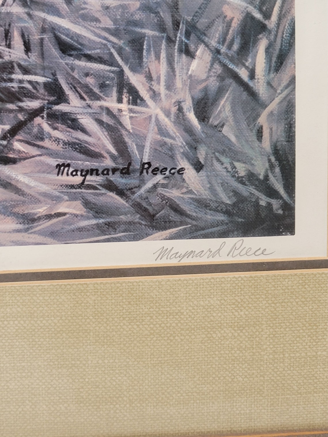 Maynard Reece "feeding Time - Canada Geese" Lithograph Signed/numbered ...