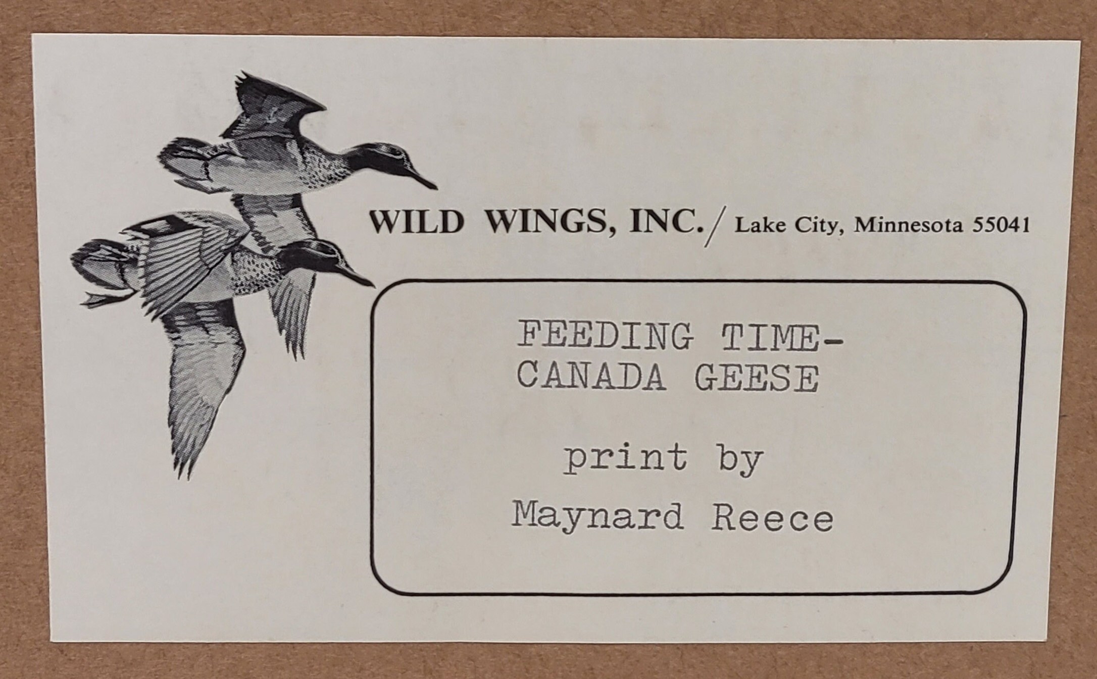 Maynard Reece "feeding Time - Canada Geese" Lithograph Signed/numbered ...